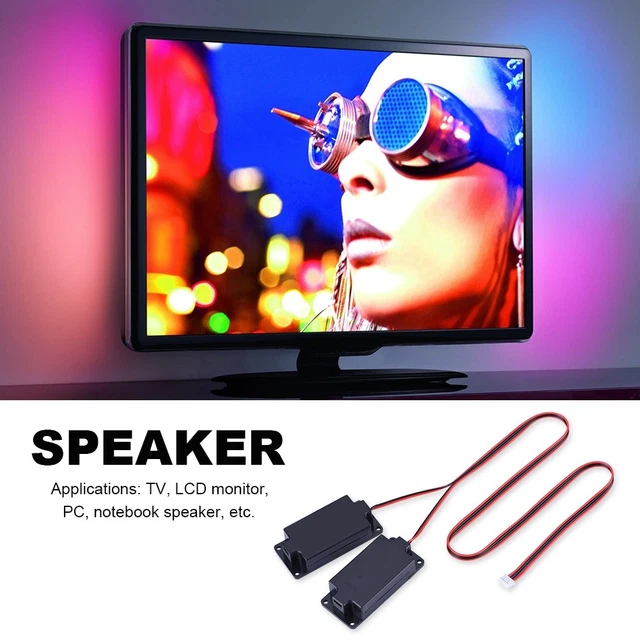 1 PAIR 70MM X 30mm 8ohm 5W TV Speaker LCD Notebook Tablet PC Sound ...
