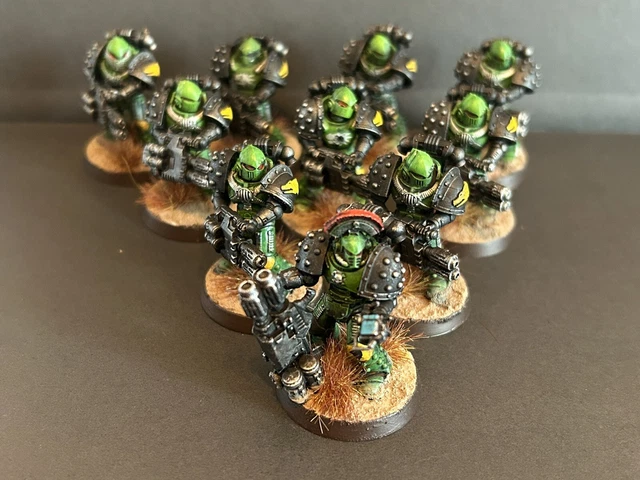 WARHAMMER 40K SALAMANDERS Heavy Weapons Multi Melta X 10 Horus hersey ...