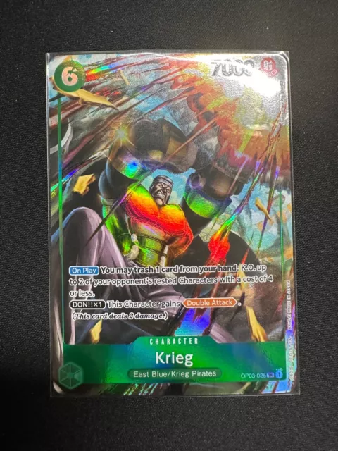 KRIEG ALTERNATE ART One piece card game Pillars of strength OP03-025 ... KRIEG ALTERNATE ART One piece card game Pillars of strength OP03-025 ...