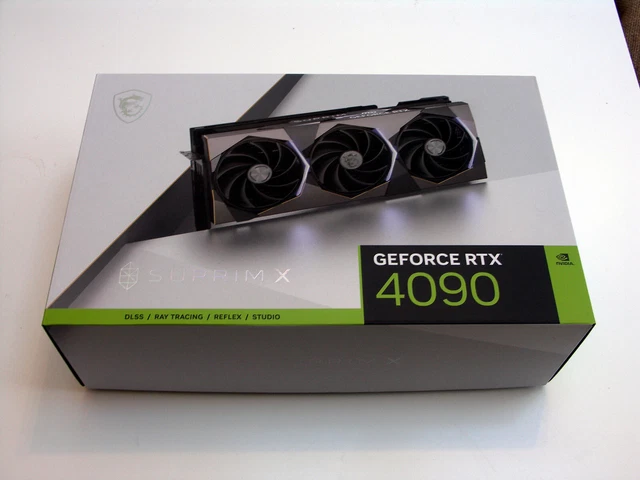 NVIDIA MSI GEFORCE RTX 4090 SUPRIM X 24GB GDDR6X Hardly Used, Boxed ...