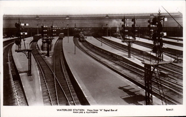 WATERLOO RAILWAY STATION. View from "A" Signal Box # S 14627 by WHS ...
