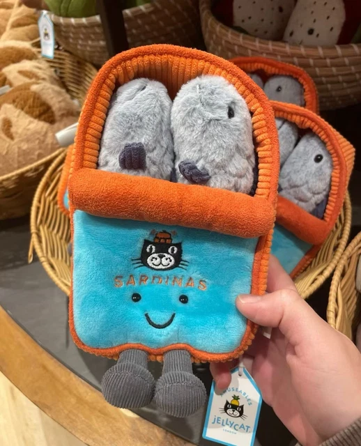 GENUINE JELLYCAT AMUSEABLES Sardine Tin Plush Toy, NEW with Tag £24.61 ...