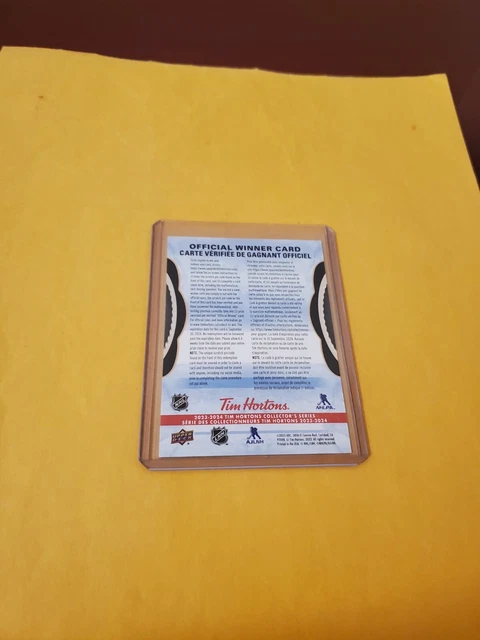 2023-24 TIM HORTONS Upper Deck David Perron Signature Redemption Card ...