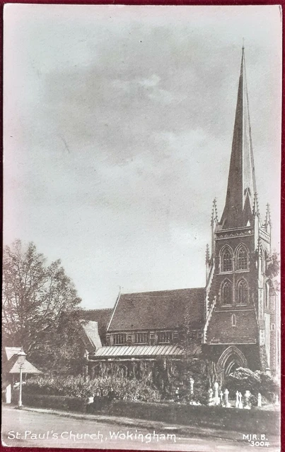 OLD B/W R/P PC of St. PAUL's CHURCH, WOKINGHAM, UNPOSTED £2.74 ...