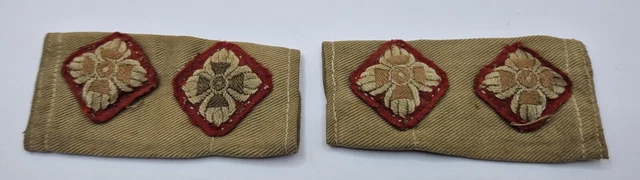 WW2 BRITISH ARMY 1st Lieutenant Parachute Reg Rank Slide Embroidered ...