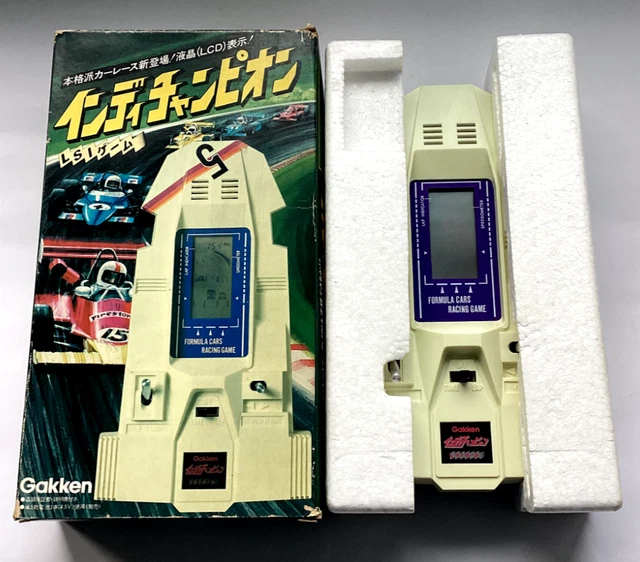 VINTAGE 1982 EXTREMELY RARE GAKKEN - INDY CHAMPION - LCD GAME (Condition Faulty) £20.00 ...