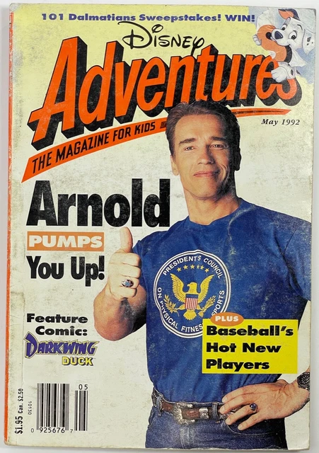 RARE 90S DISNEY Adventures Magazine, Arnold Schwarzenegger Cover, May ...