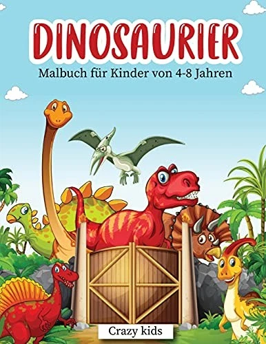 DINOSAURIER-MALBUCH FUR KINDER von 4-8 Jahren: Dinosaurs coloring book for kids EUR 44,12 ...
