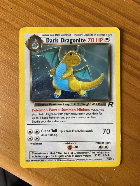 POKEMON CARD DARK Dragonite Holo - 2nd edition 5/82 EUR 8,50 - PicClick FR