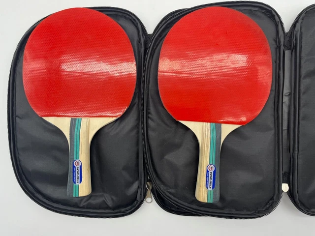 WIN MAX TABLE Tennis Pro Ping Pong Racket Set with Bags 3 Stars Single ...