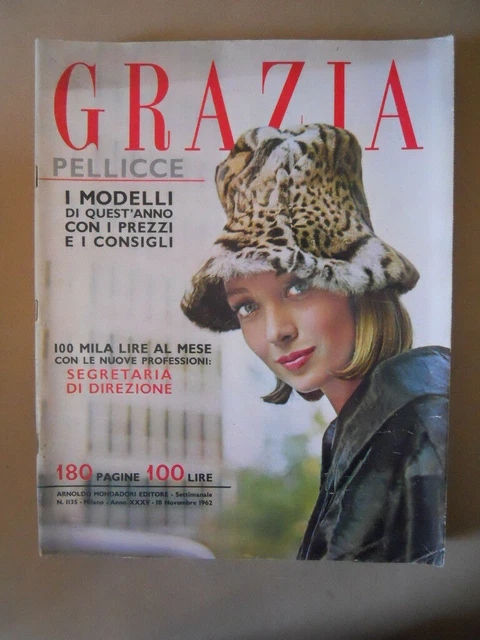 GRAZIA RIVISTA DI moda n 1140 1962 [VL28] EUR 9,15 - PicClick FR