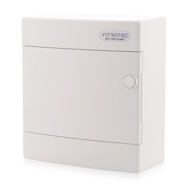 FLUSH-MOUNTED FUSE BOX IP40 Enclosure 1 Series 8 Modules White Door £13 ...