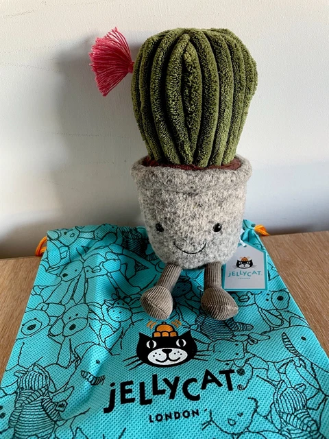 RARE JELLYCAT SILLY Succulent Barrel Cactus New and Real with tag ...