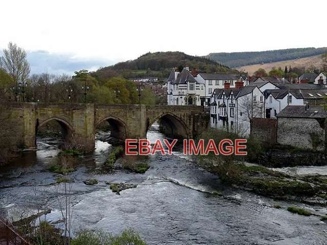 PHOTO THE River Dee Flows Under The Castle Street Bridge Llangollen ...