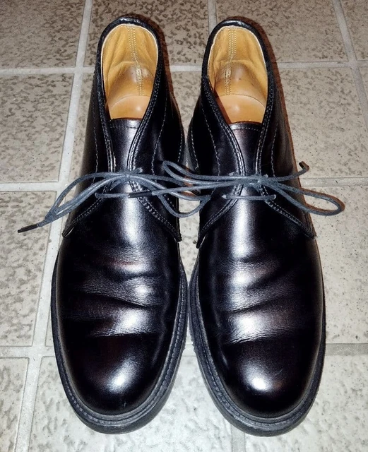ALDEN SHOES 13420 Chukka Boots Calfskin Leather Black Men Size US 7 B/D £474.79 - PicClick UK
