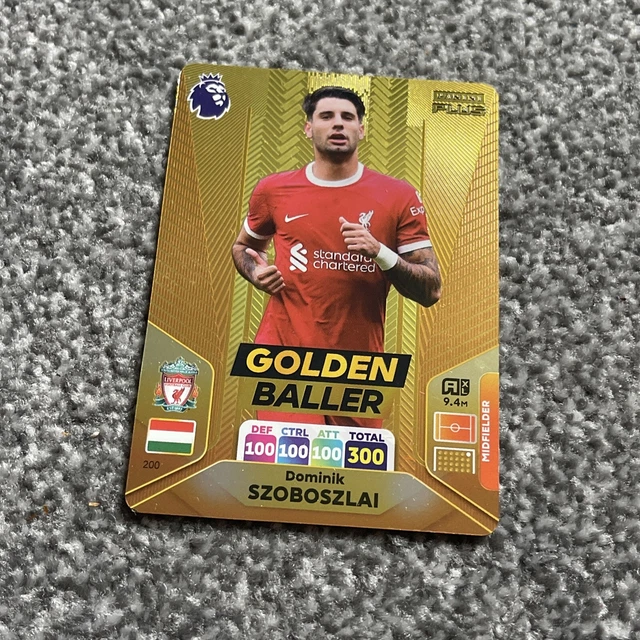 PANINI ADRENALYN XL plus premier league 2024 SZOBOSZLAI Golden Baller ...