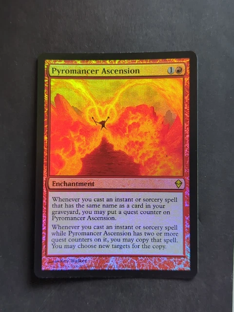 FEUILLE PYROMANCIEN ASCENSION Zendikar rare presque comme neuf magie ...