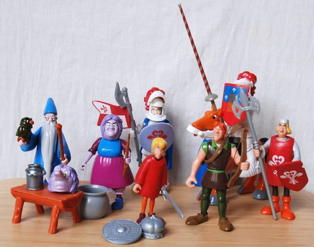 DISNEY THE SWORD in the Stone - Merlin the wizard Figures - 2004 - Rare ...
