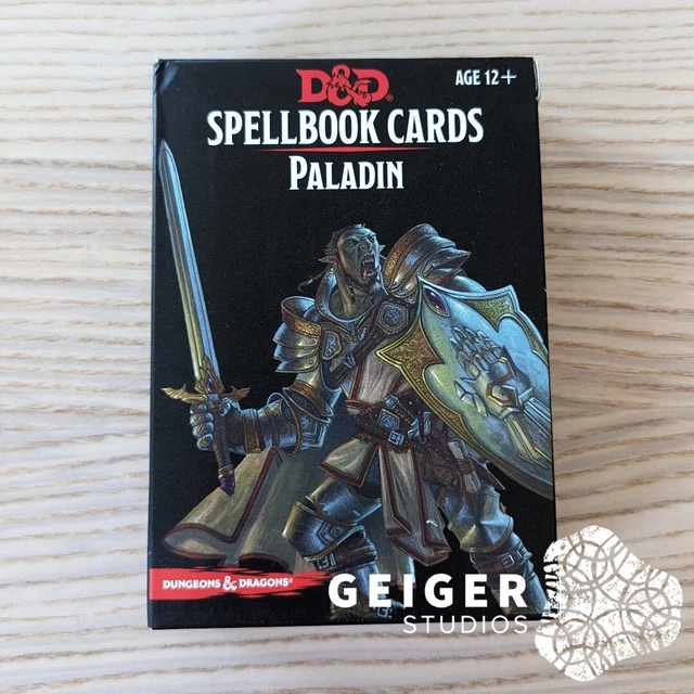 DUNGEONS & DRAGONS Spellbook Cards Set | Paladin | *Like NEW* DnD ...