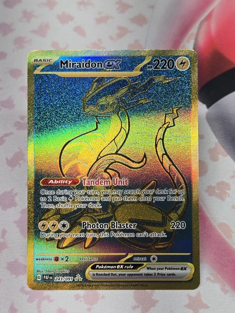 POKÉMON TCG MIRAIDON ex Scarlet & Violet: Paldean Fates 243/091 Holo ...