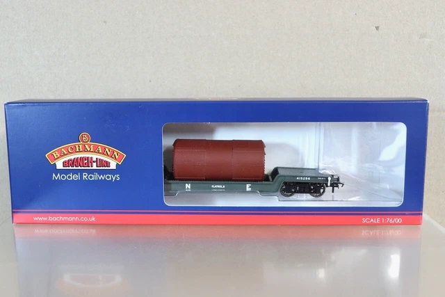 BACHMANN 33-879A LNER Ne Gris Bogie Bien Flatrol S Wagon 41296 & Chaude ...