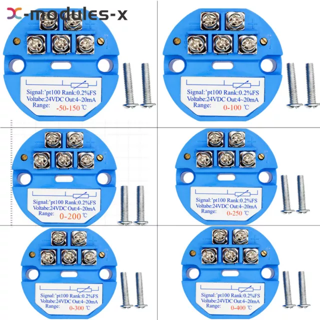 RTD PT100 Accuracy Temperature Sensors Transmitter Module DC 24V -50 ... RTD PT100 Accuracy Temperature Sensors Transmitter Module DC 24V -50 ...