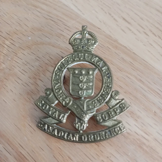 ORIGINAL WW2 ROYAL Canadian Ordnance Corps RCOC Canada Army Cap Badge £ ...
