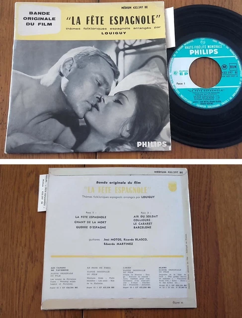 DISQUE VINYLE EP 45t 7" BOF OST « LA FÊTE ESPAGNOLE » FRANCE 1961 EUR 7,00 - PicClick FR