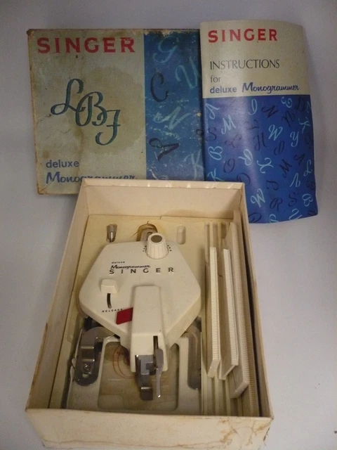 SINGER DELUXE MONOGRAMMER Attachment $15.95 - PicClick