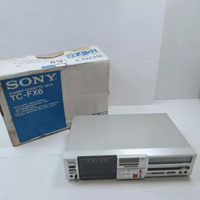 SONY TC-FX6 CASSETTE Deck Fully Functional Vintage Used with Original ...