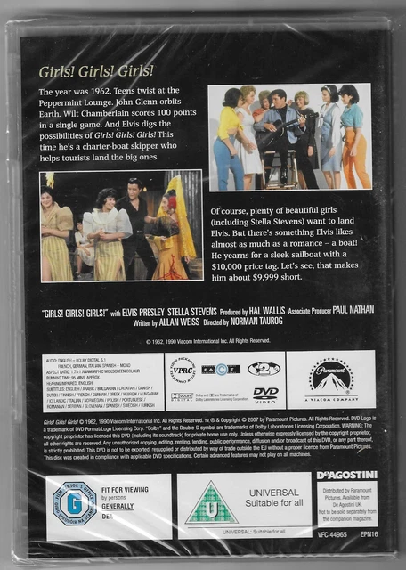 ELVIS PRESLEY DEAGOSTINI Dvd - Girls Girls Girls [New & Sealed] EUR 11 ...