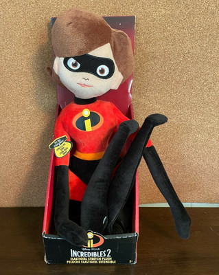 DISNEY INCREDIBLES 2 Elastigirl Stretchable Plush Helen Mrs. Incredible ...