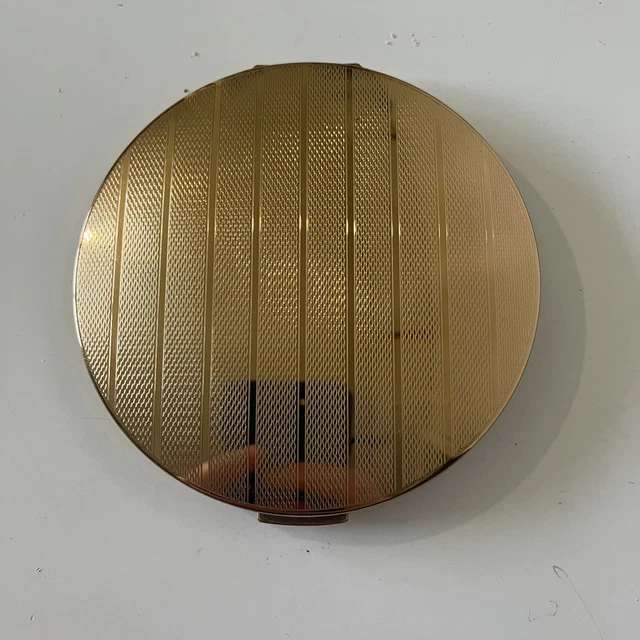 VINTAGE STRATTON COMPACT 1960s Ladies Powder Mirror Diamond Cut 60s ...