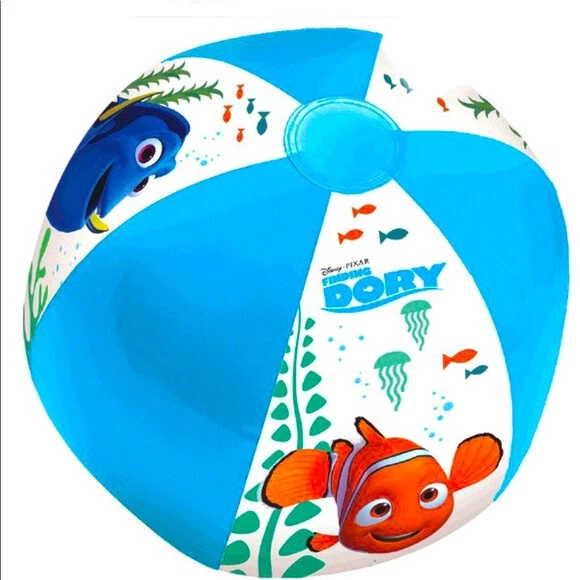 DISNEY PIXAR FINDING Dory Inflatable Ball 13" Ages 3+ Beach Swimming ...