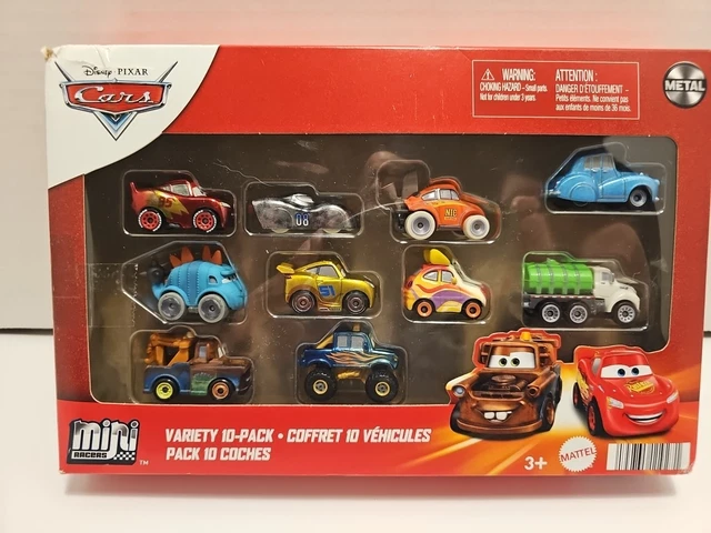 DISNEY PIXAR CARS Mini Racers Variety 10-Pack Mattel Toys Ages 3+ NEW £ ...