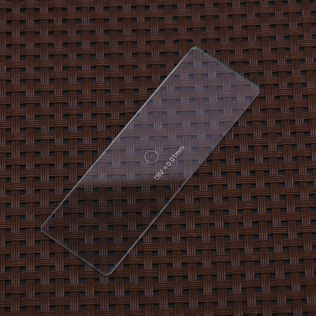 001mm Stage Micrometer Microscope Camera Calibration Slide Microscope 0416