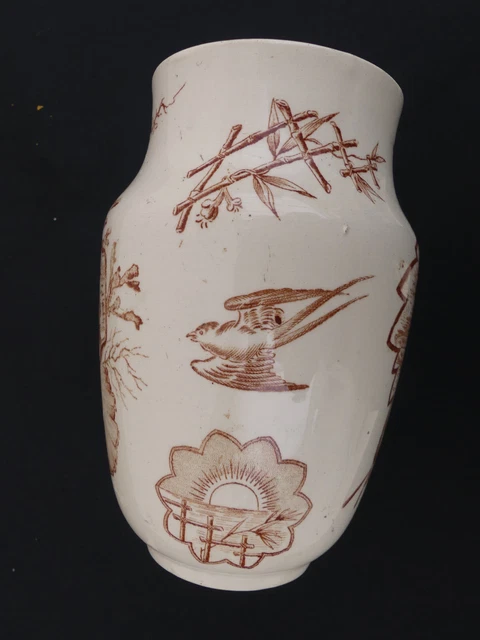 ANCIEN PIED DE LAMPE faience Terre de fer Yoko french antique ...