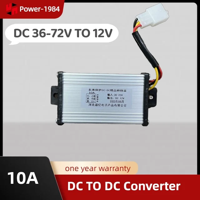 ELECTRIC BICYCLE DC Converter 36V/48V/60V/72V To 12V 10A DC Module ...