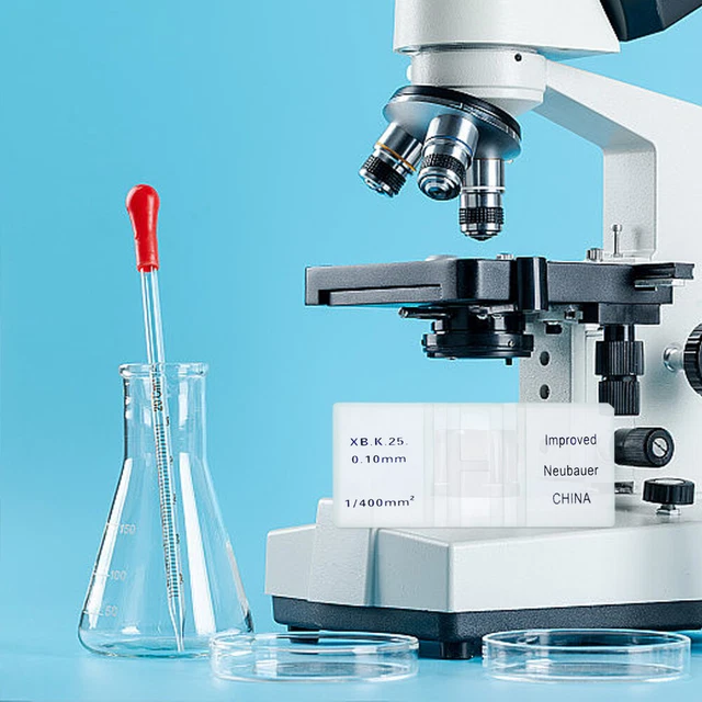 HAEMOCYTOMETER SLIDE MICROSCOPE Counting Chamber Hemocytometer Glass £8 ...