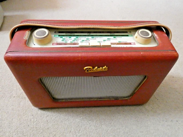 VINTAGE ROBERTS MODEL R500 Transistor Radio Red 1960s Repairs Spares ...