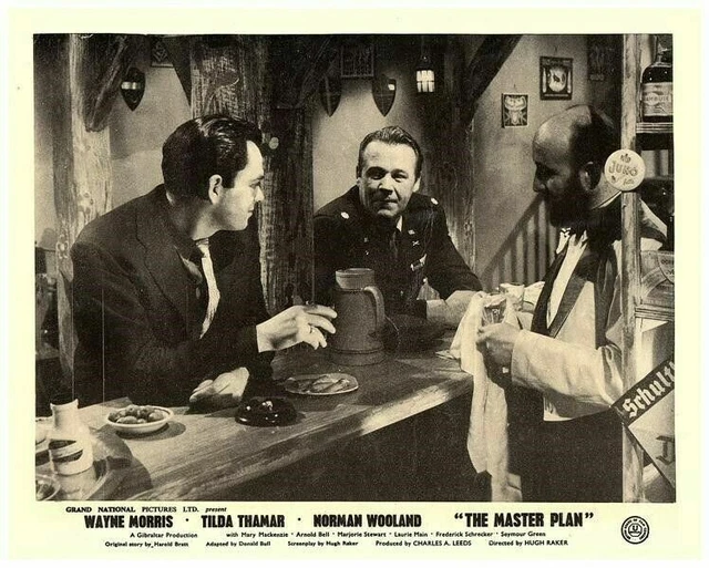 IL MASTER PLAN Originale Lobby Scheda Wayne Morris 1954 IN Barrette EUR 28,80 - PicClick IT