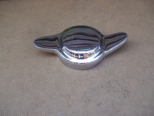 CHROME KNOCK ON Plain Wire Wheel Spinner Right Side New Old Stock £24. ...