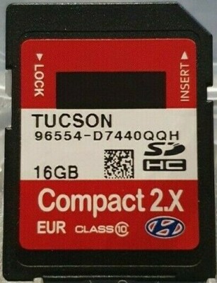 GENUINE HYUNDAI TUCSON Satellite Navigation Nav SD Card Europe 96554 ...