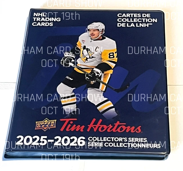 🔥 2025-26 UD TIM HORTONS BINDER + 120 CARD BASE + 3 INSERT SETS In ...