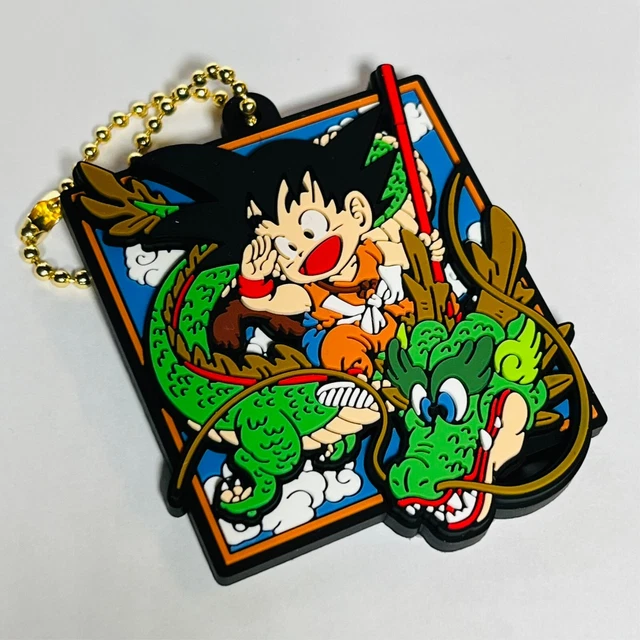 DRAGON BALL SPARKING Zero Goku riding dragon rubber keychain charm ...