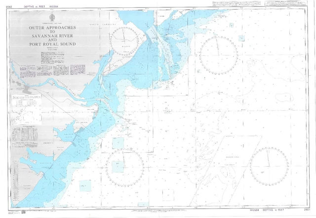 ADMIRALTY US 2801 Outer Approaches To Savannah River Port Royal Sound ...
