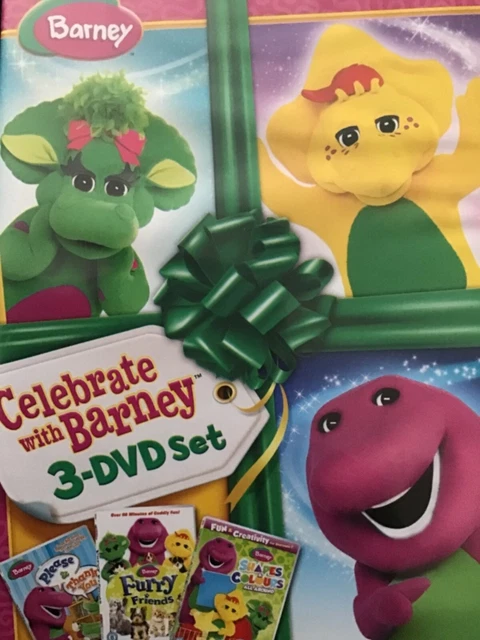 BARNEY: CELEBRATE WITH Barney DVD (2012) Barney cert U 3 discs Amazing ...