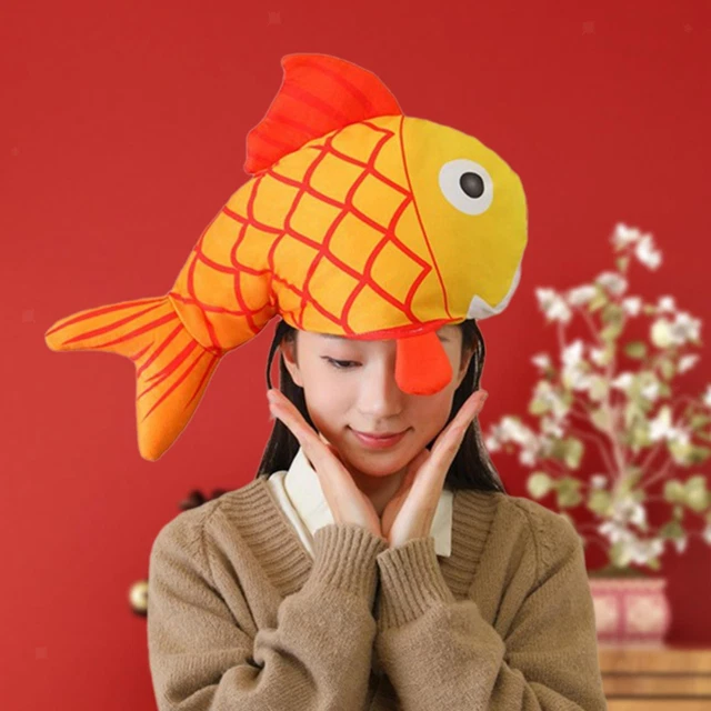 KOI FISH HAT Ornament Supplies Decorative Headgear for Holiday Role ...