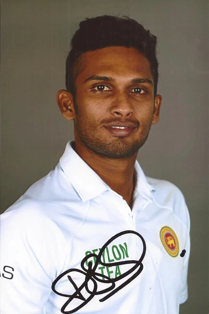 SRI LANKA: DASUN SHANAKA SIGNED 6x4 TEST PORTRAIT PHOTO+COA £4.99 ...