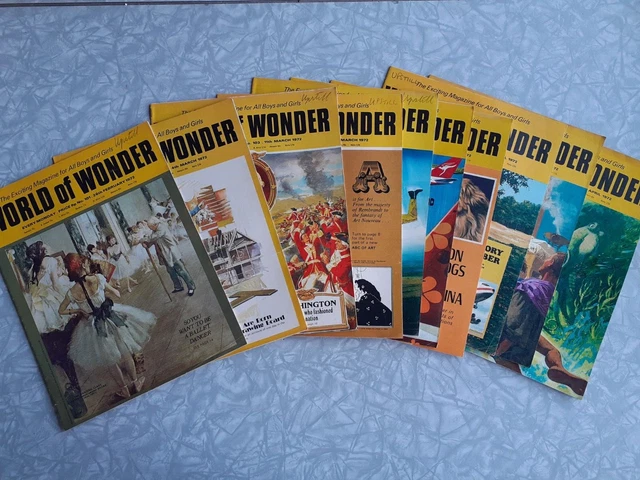 WORLD OF WONDER Magazine 1972 No. 101 102 103 104 105 106 107 108 109 ...